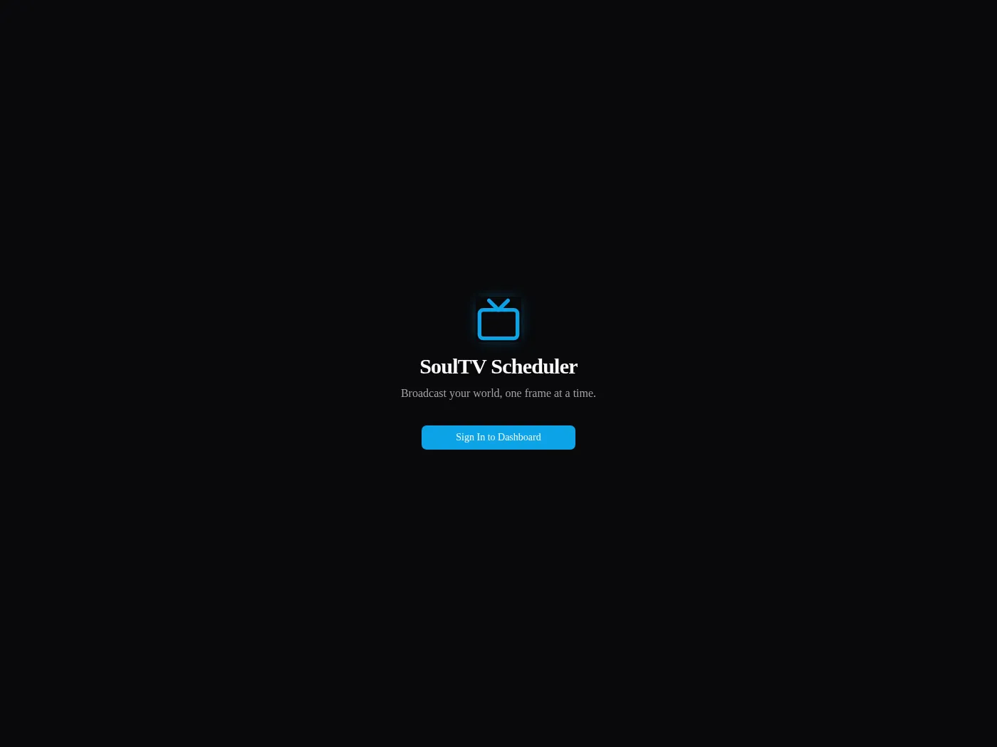 SoulTV Scheduler