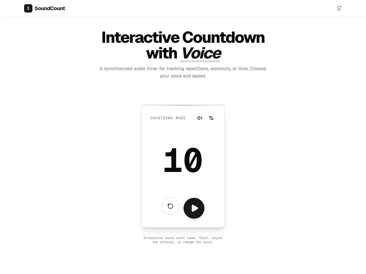 Sound Count Timer