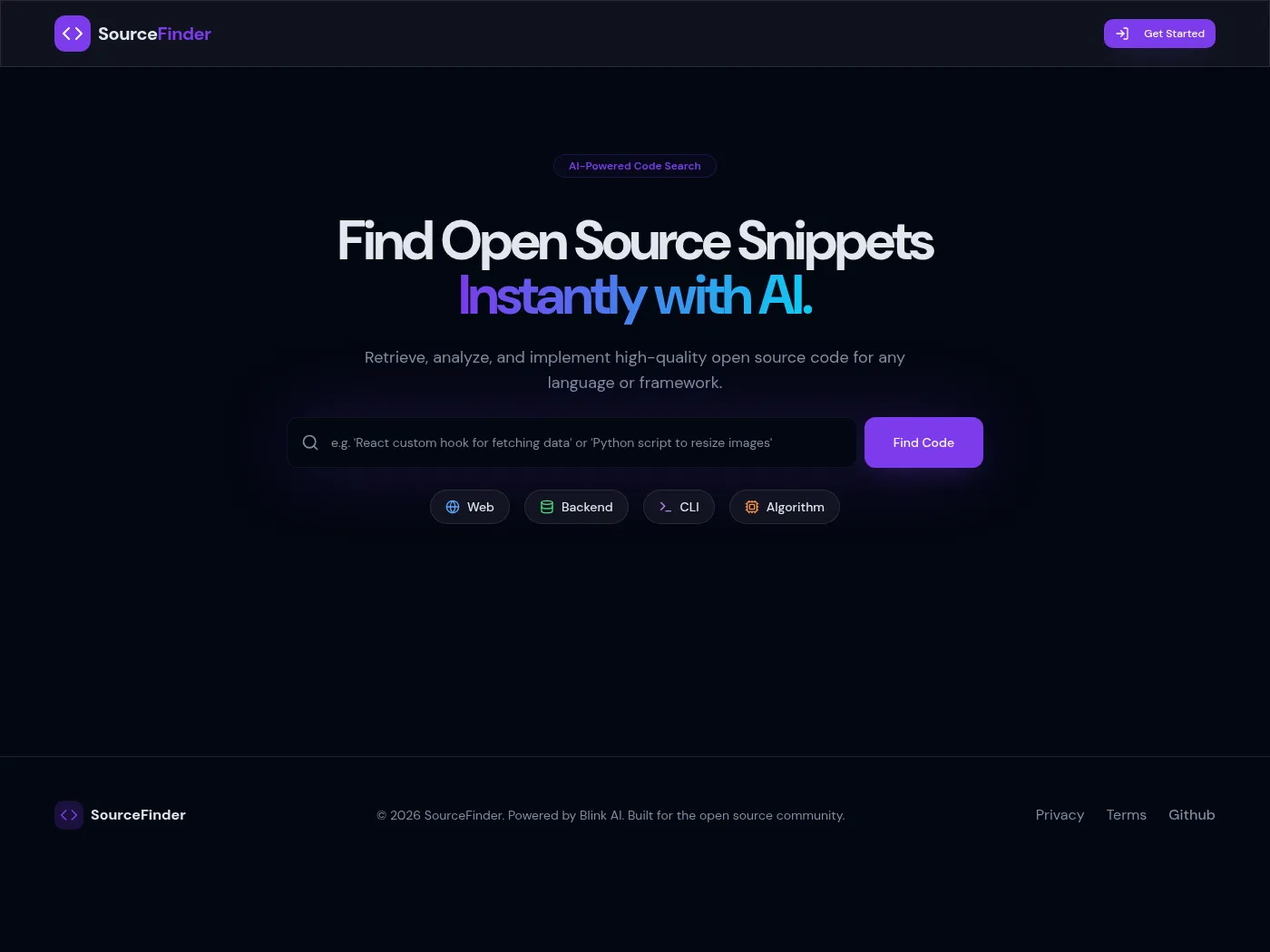Source Code Finder