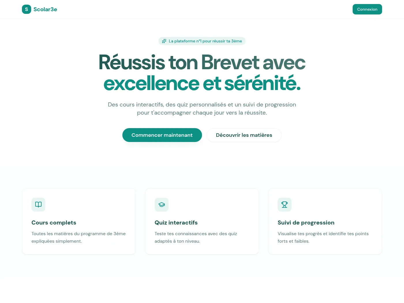 Soutien Scolaire 3e