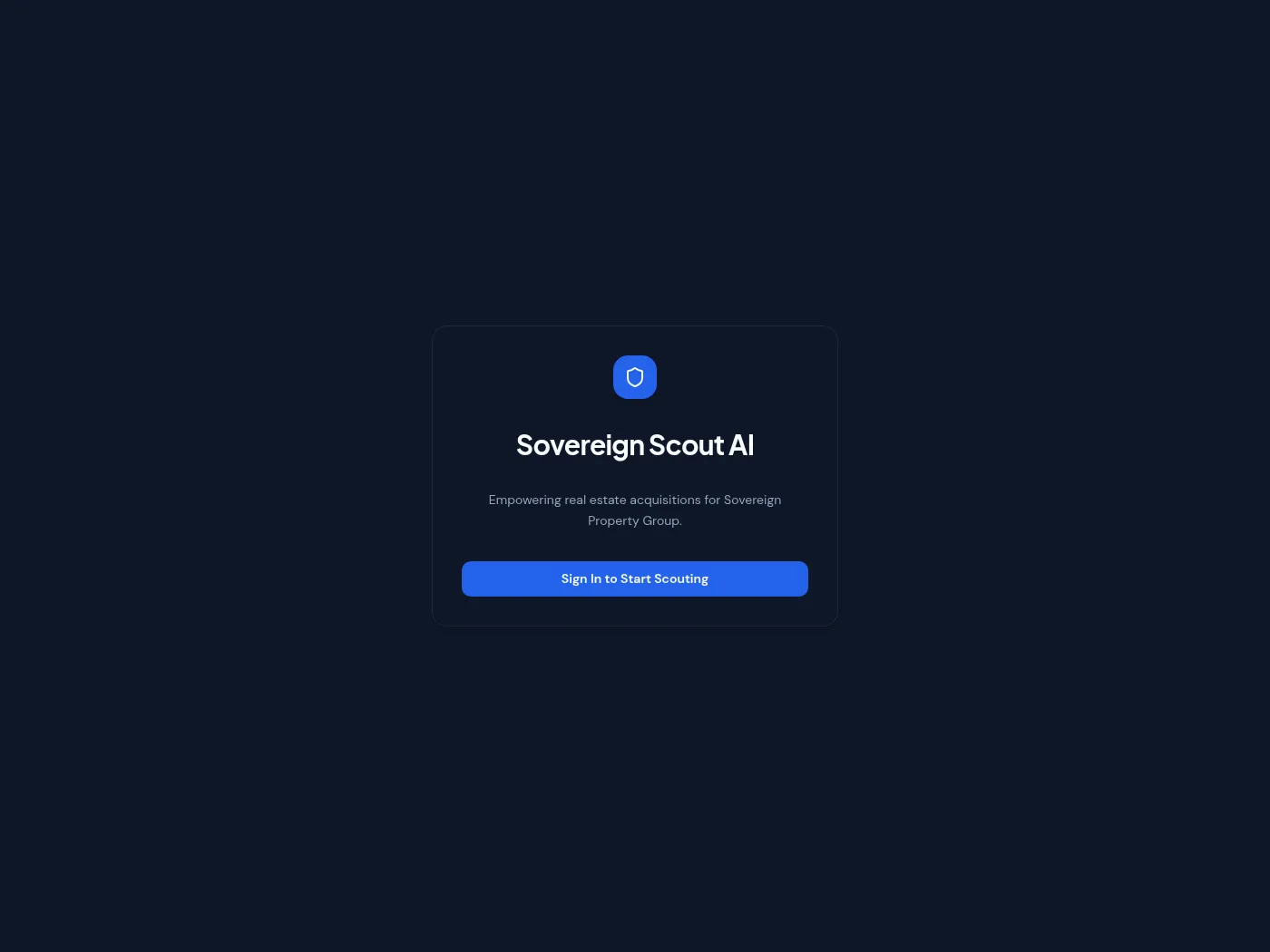 Sovereign Scout AI