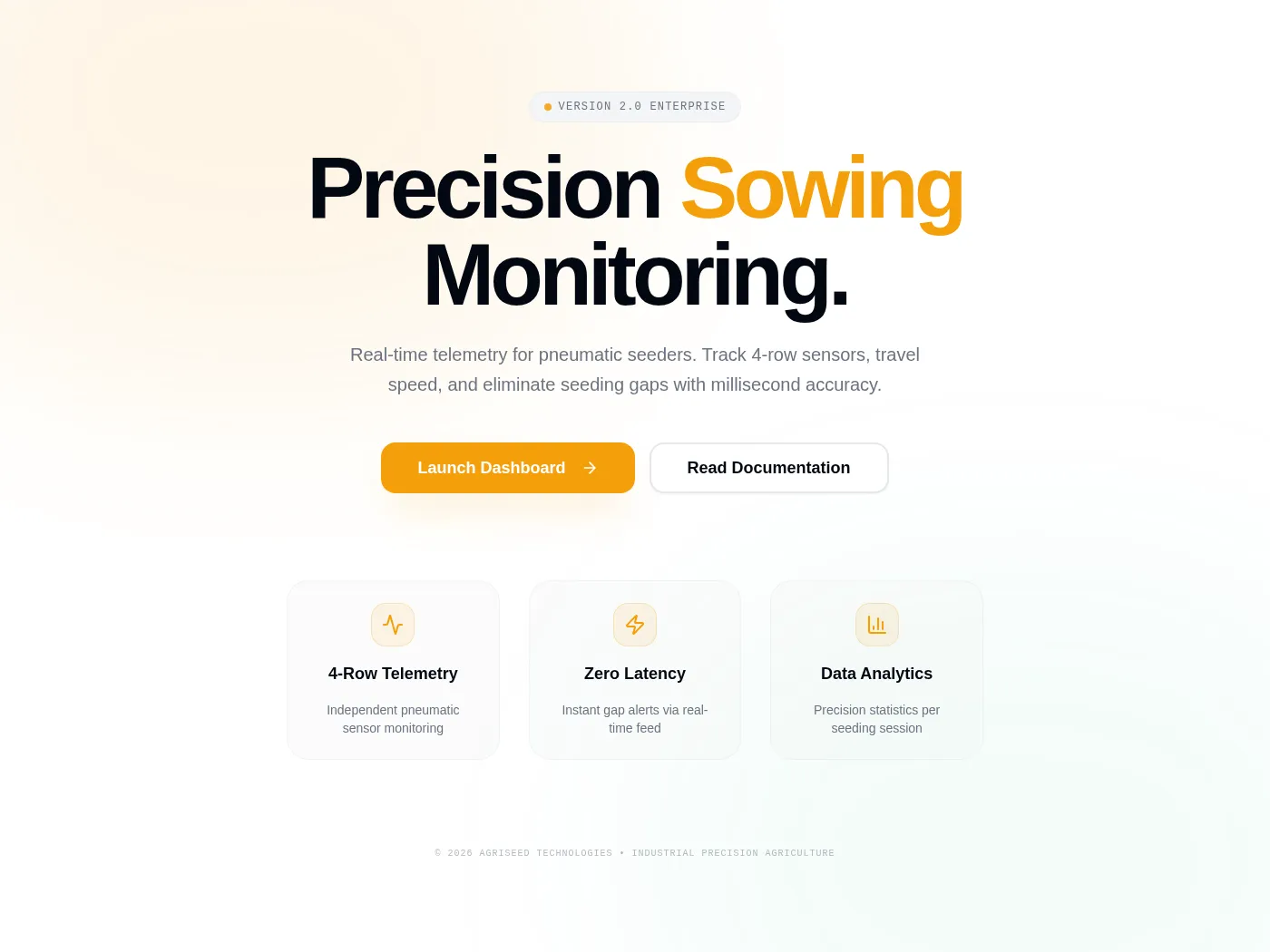 Sowing Sensor Dashboard