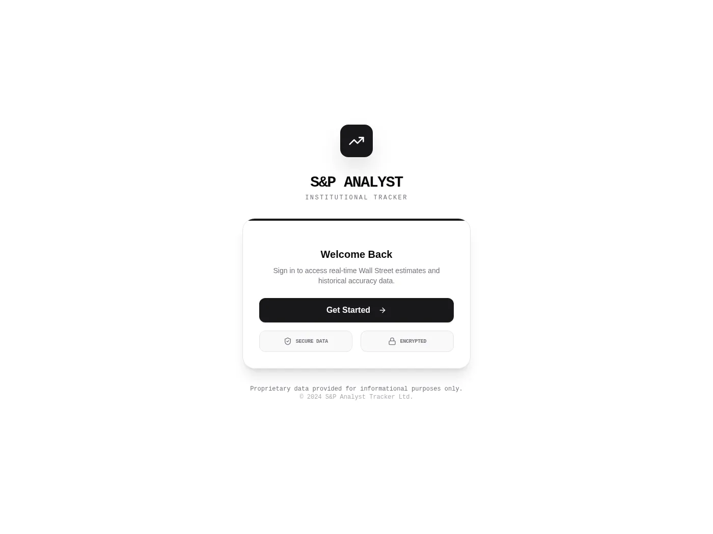S&P 500 Analyst Tracker
