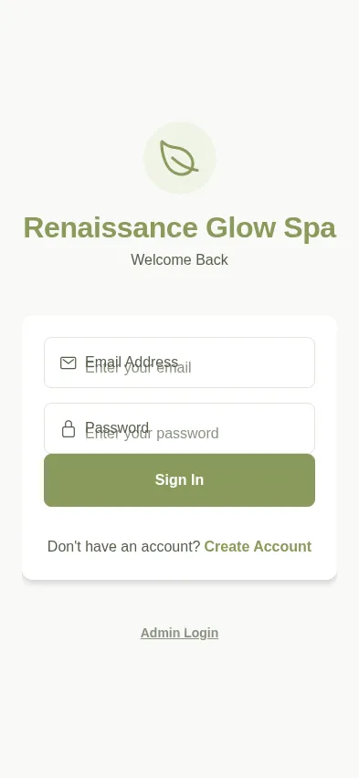 Renaissance Glow Spa App