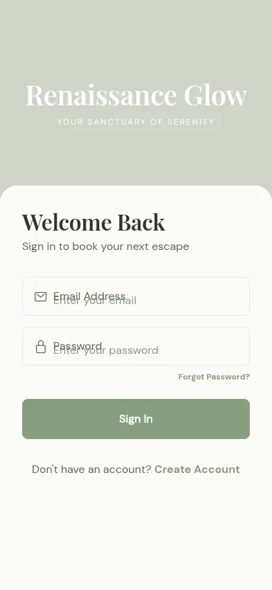Renaissance Glow Spa App