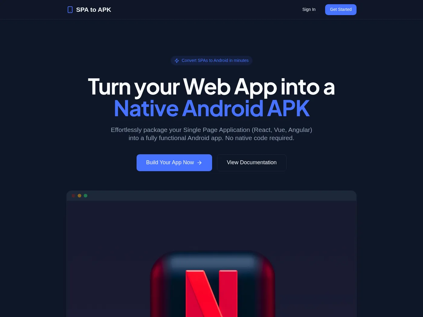 SPA to APK Builder
