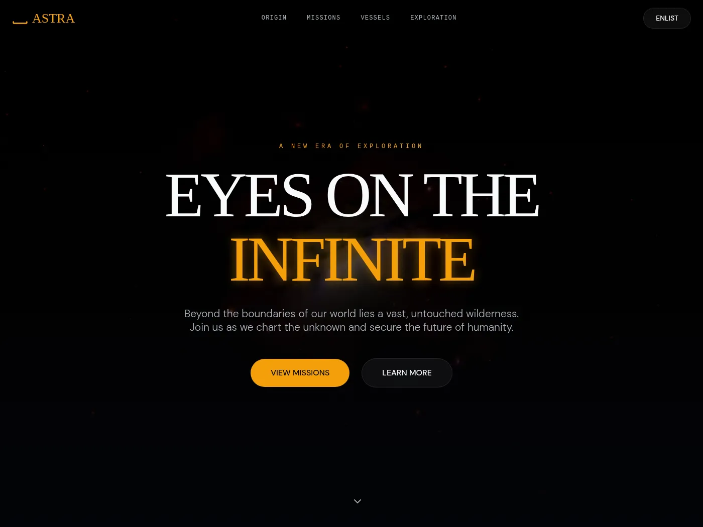 Space Intro Website