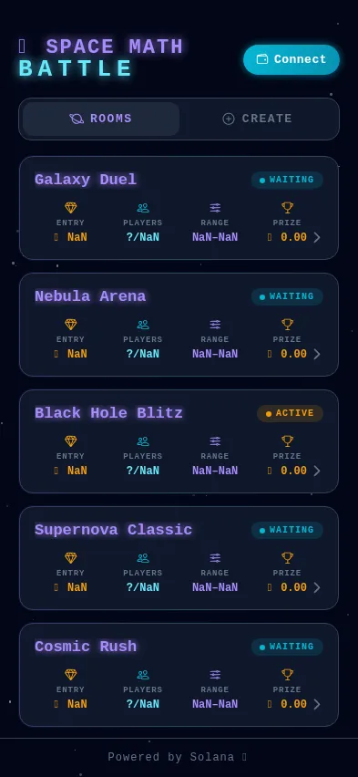 Space Math Battle