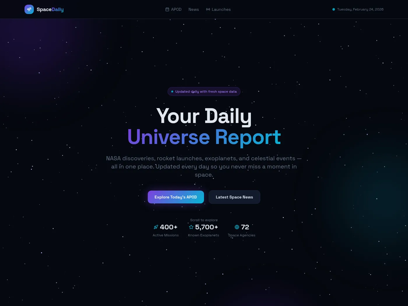 SpaceDaily Hub