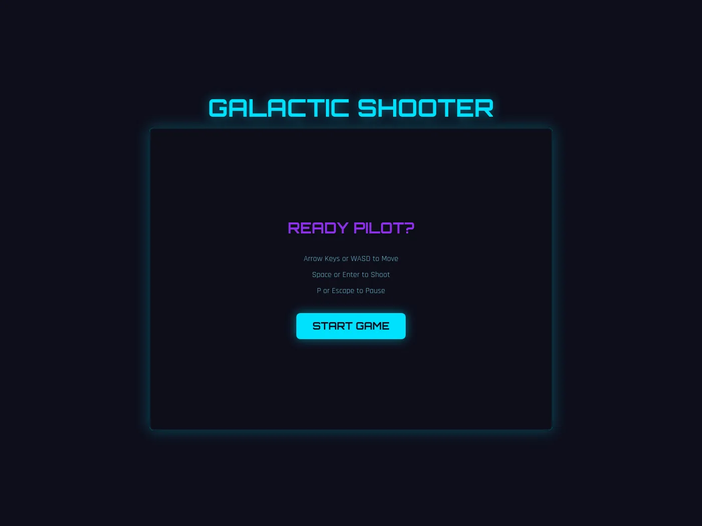 Galactic Shooter Arcade
