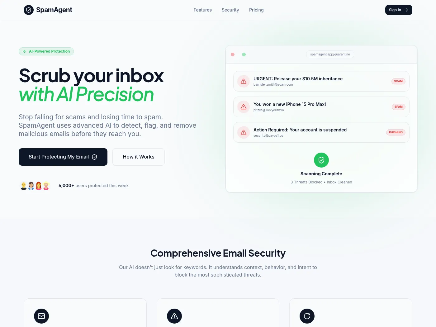 SpamAgent Mail Guard