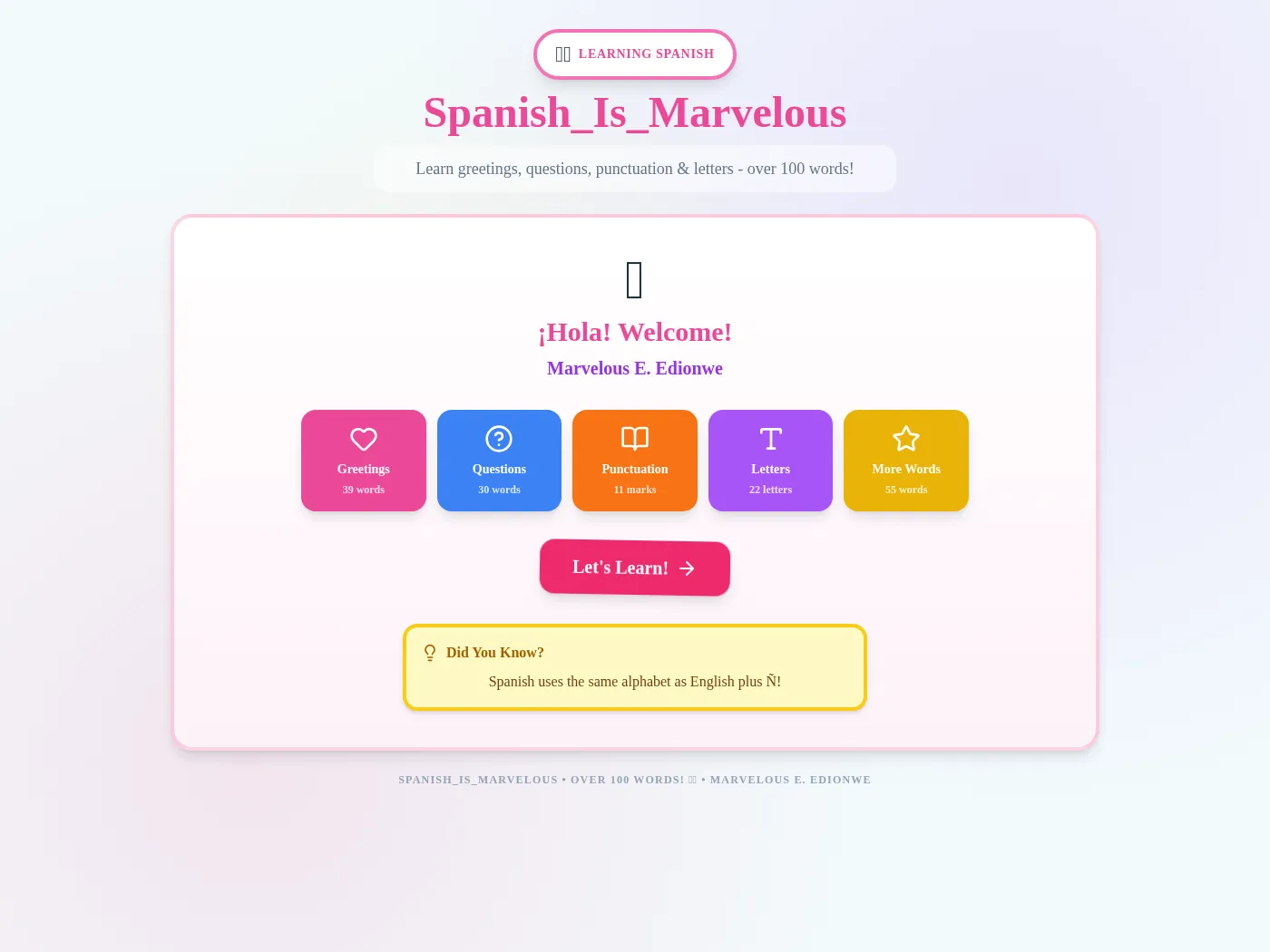 Spanish Basics Interactive