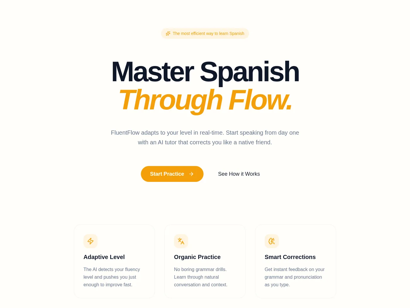 FluentFlow Spanish Tutor