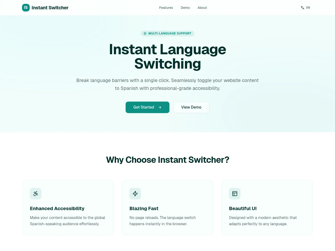 Instant Spanish Switcher