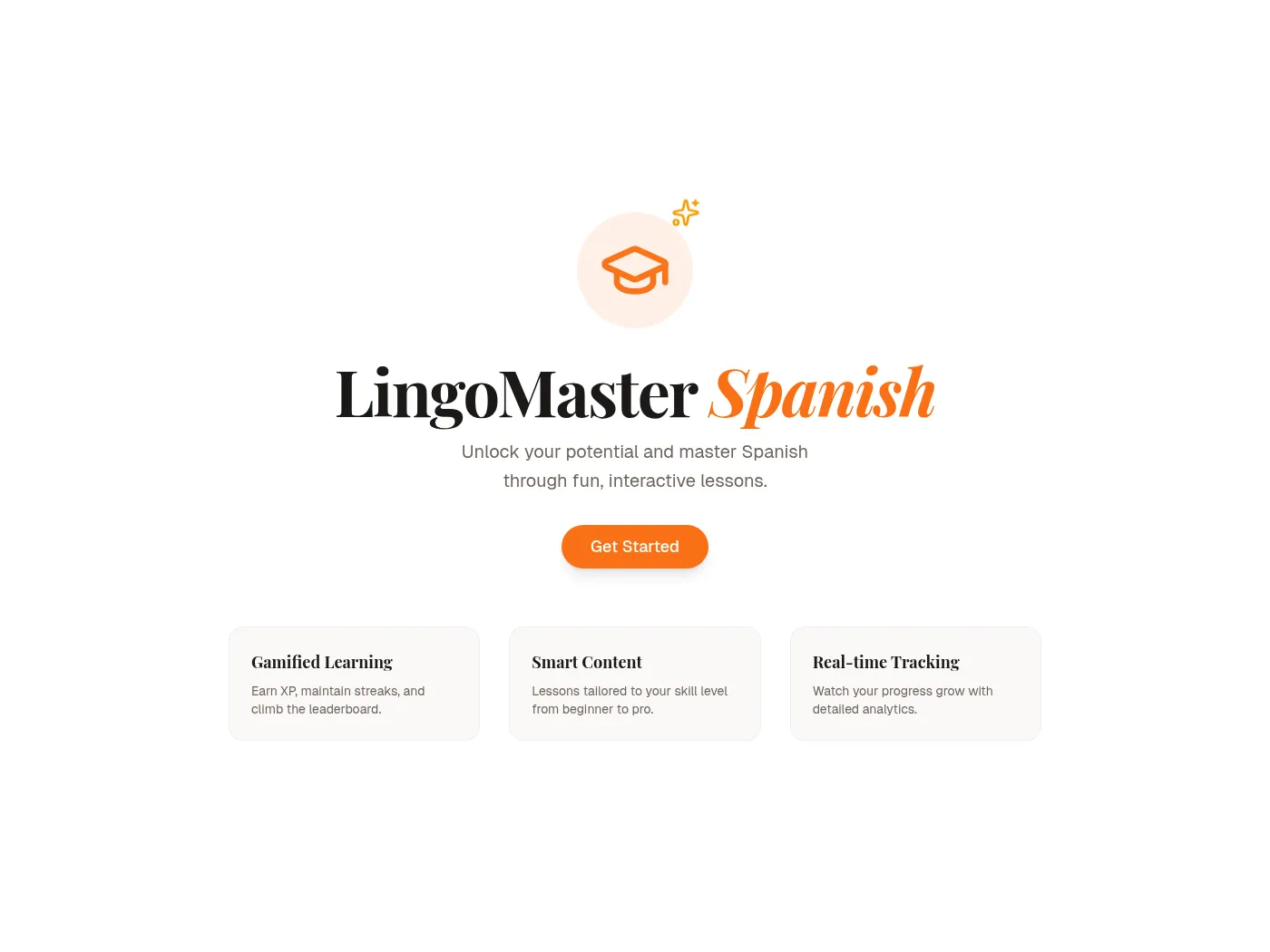 LingoMaster Spanish App