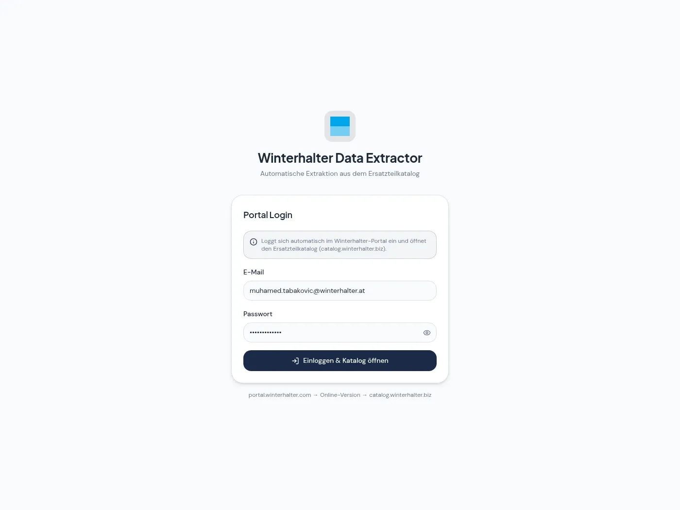 Winterhalter Data Extractor