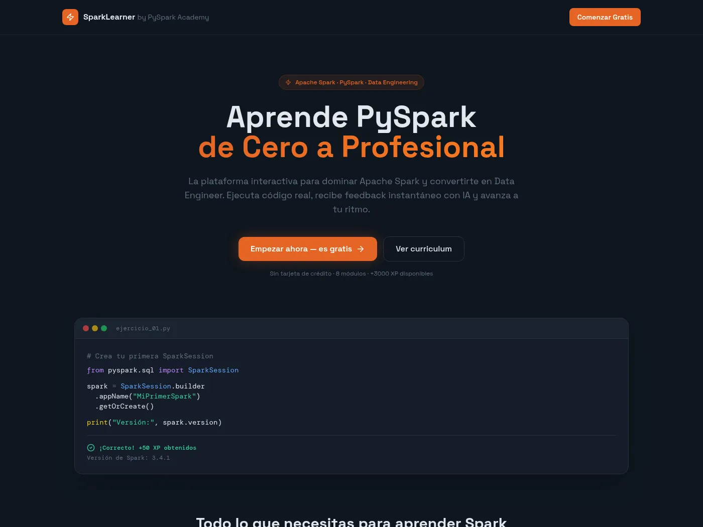 Spark skill builder