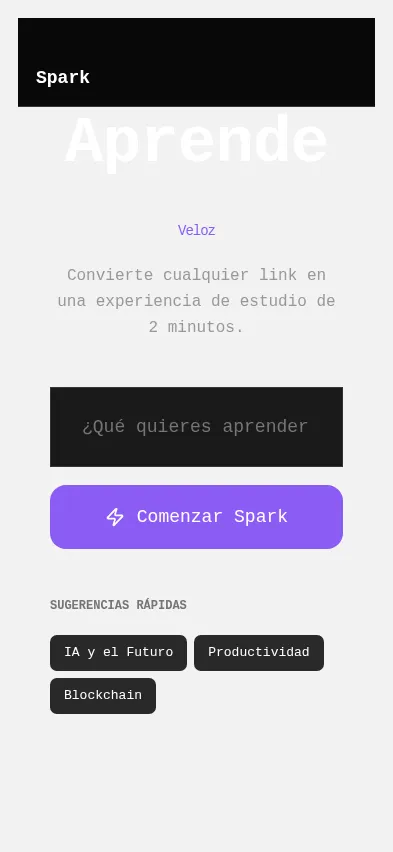 Spark: Aprendizaje Veloz