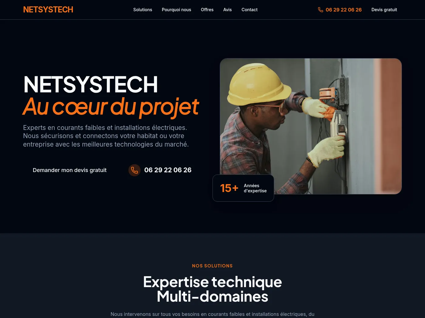 Sparkelec Website Clone