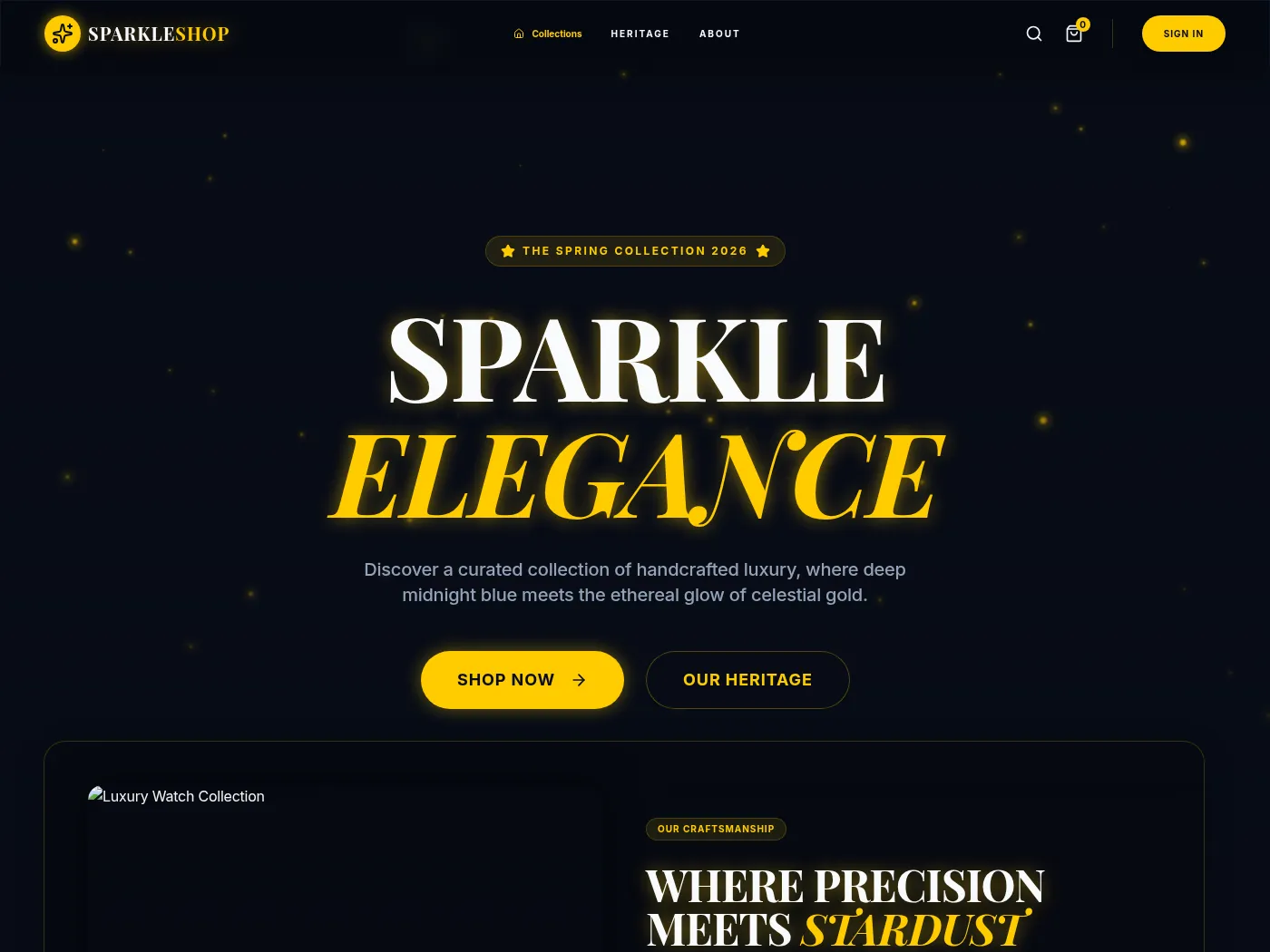 SparkleShop Elegance