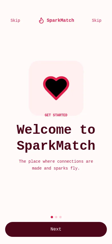 SparkMatch Dating App