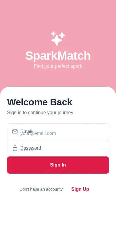 SparkMatch Dating App