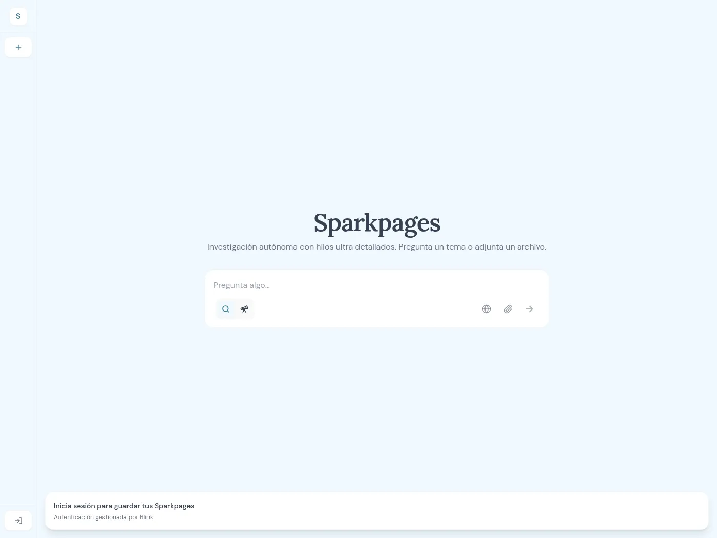 Sparkpages AI Researcher