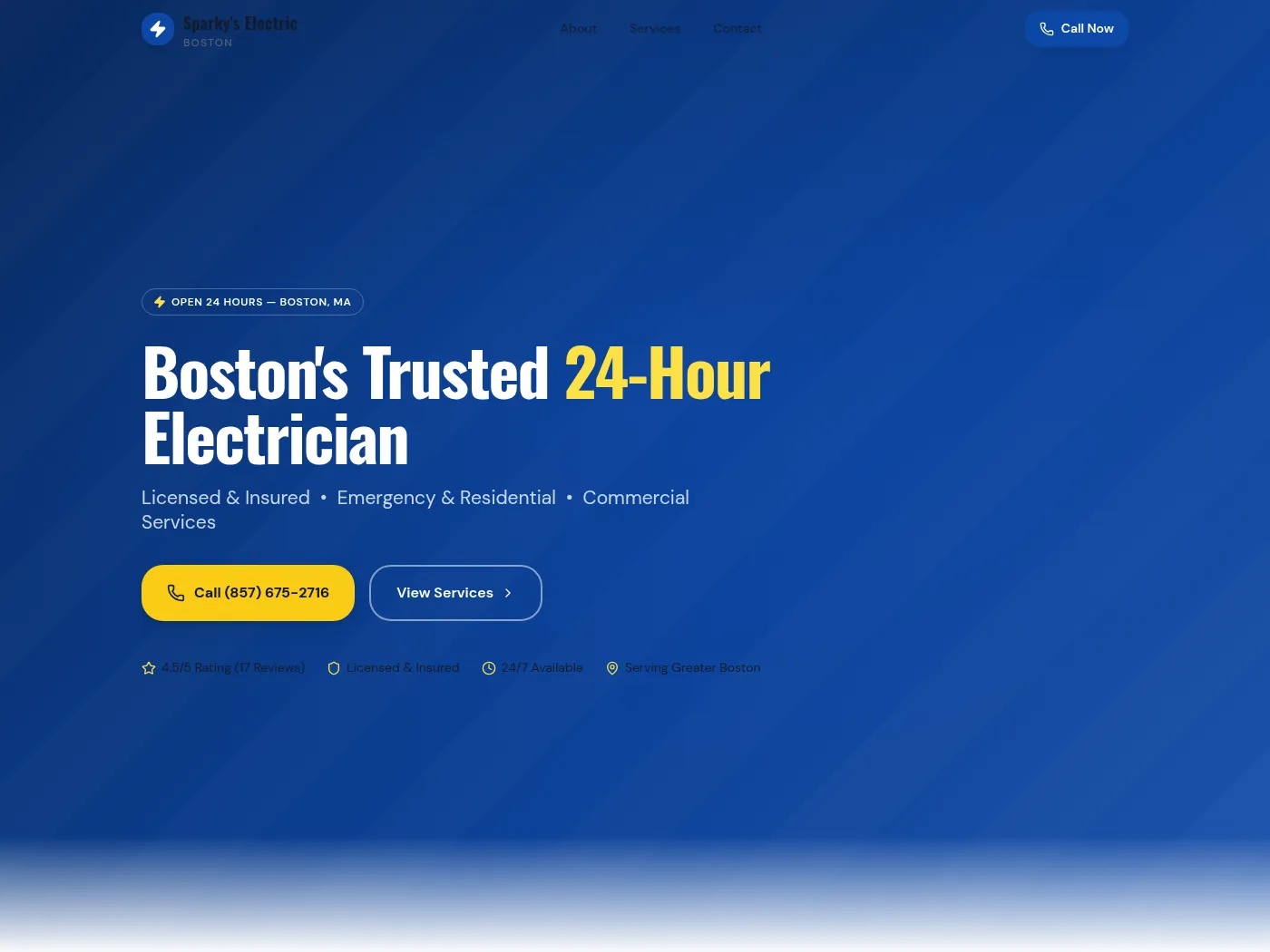 Sparky’s Electric Boston Site