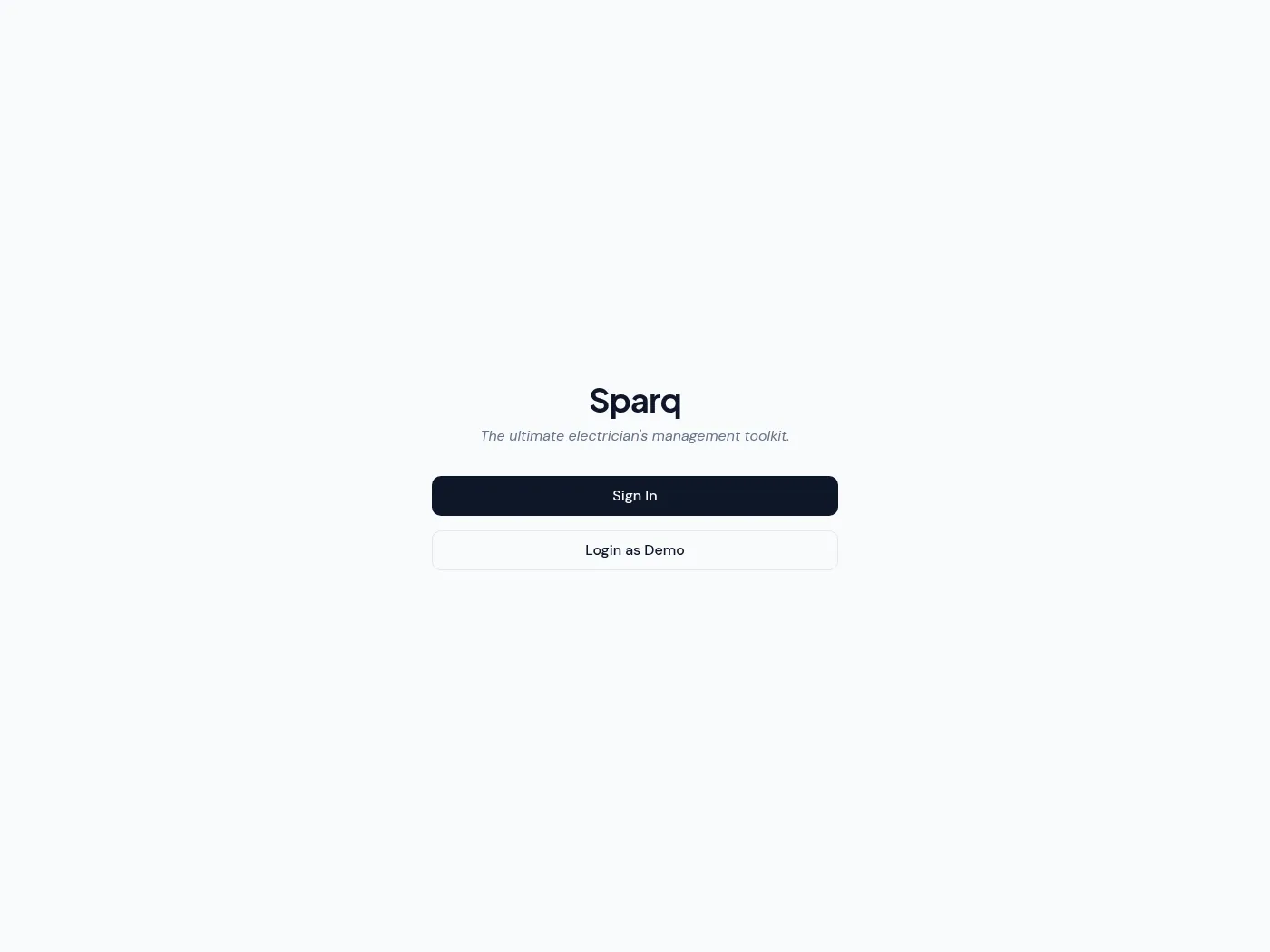 Sparq Electrician SaaS