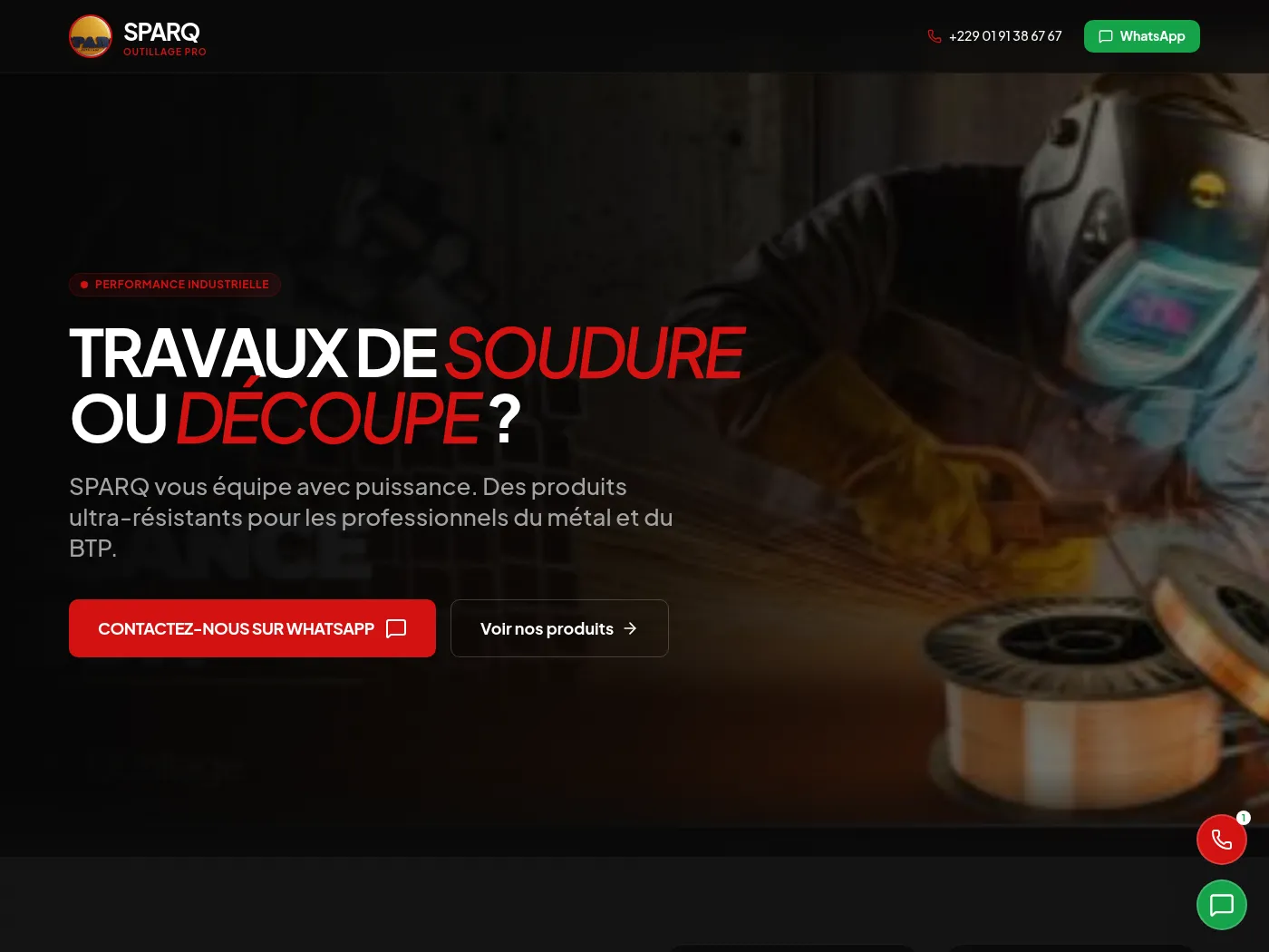 SPARQ Welding Pro Site