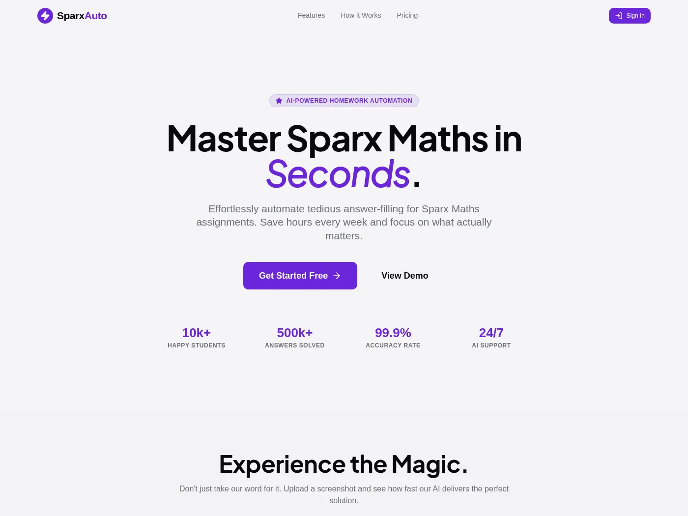 Sparx AutoCompleter