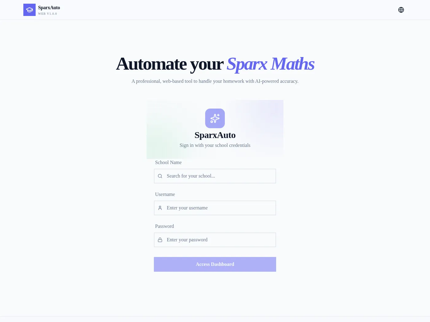 SparxAuto Complete Web