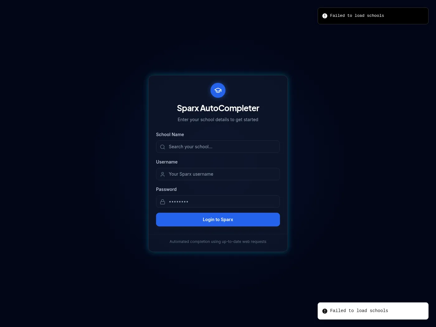 Sparx AutoCompleter Web