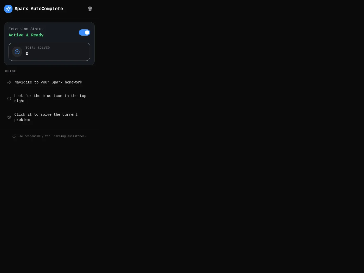 Sparx AutoComplete Extension
