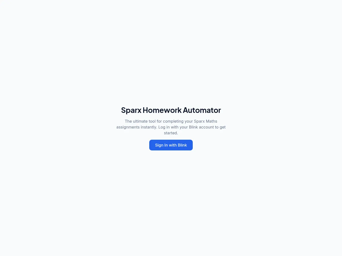 Sparx Homework Automator