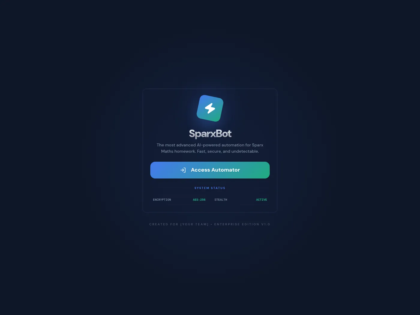 Sparx Homework Automator