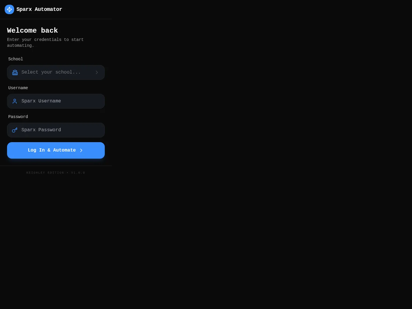 Sparx Homework Automator