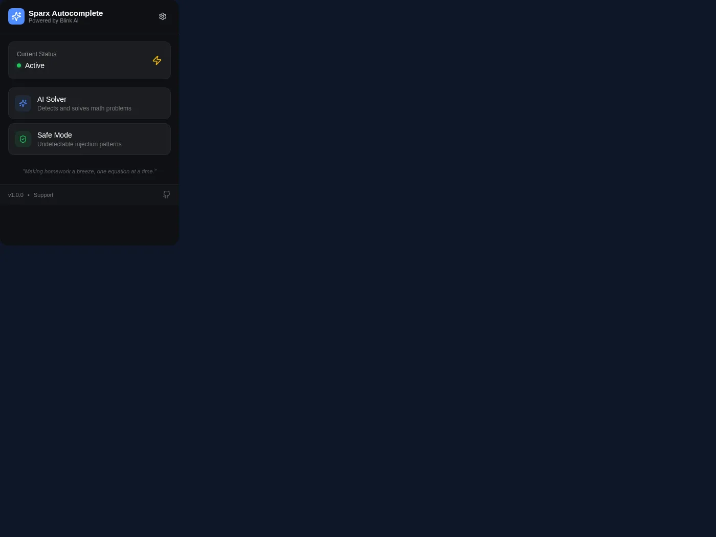 Sparx Maths Autocomplete