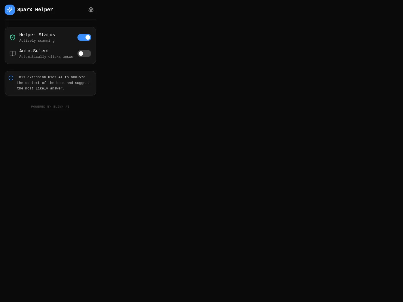 Sparx Reader Helper