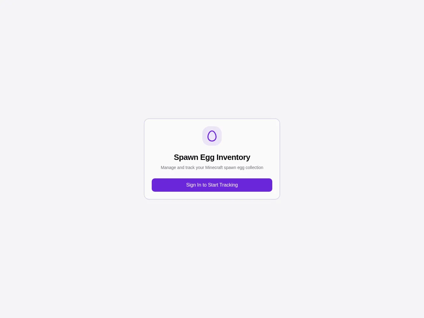 Spawn Egg Inventory Tracker