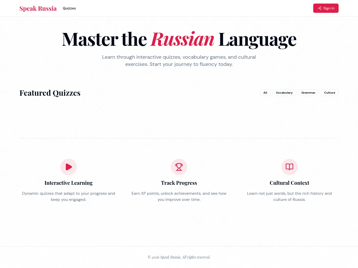 Speak Russia Quiz