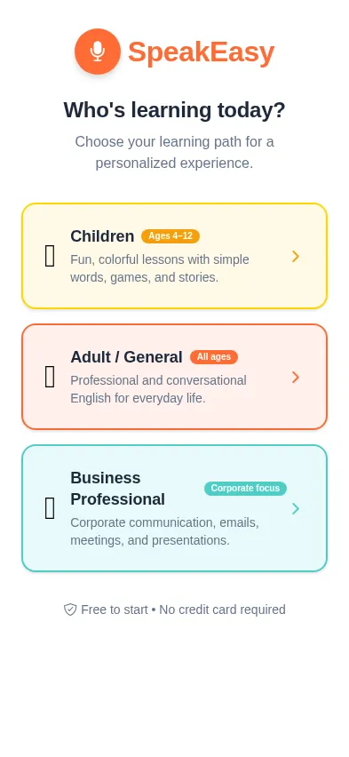 SpeakEasy English App