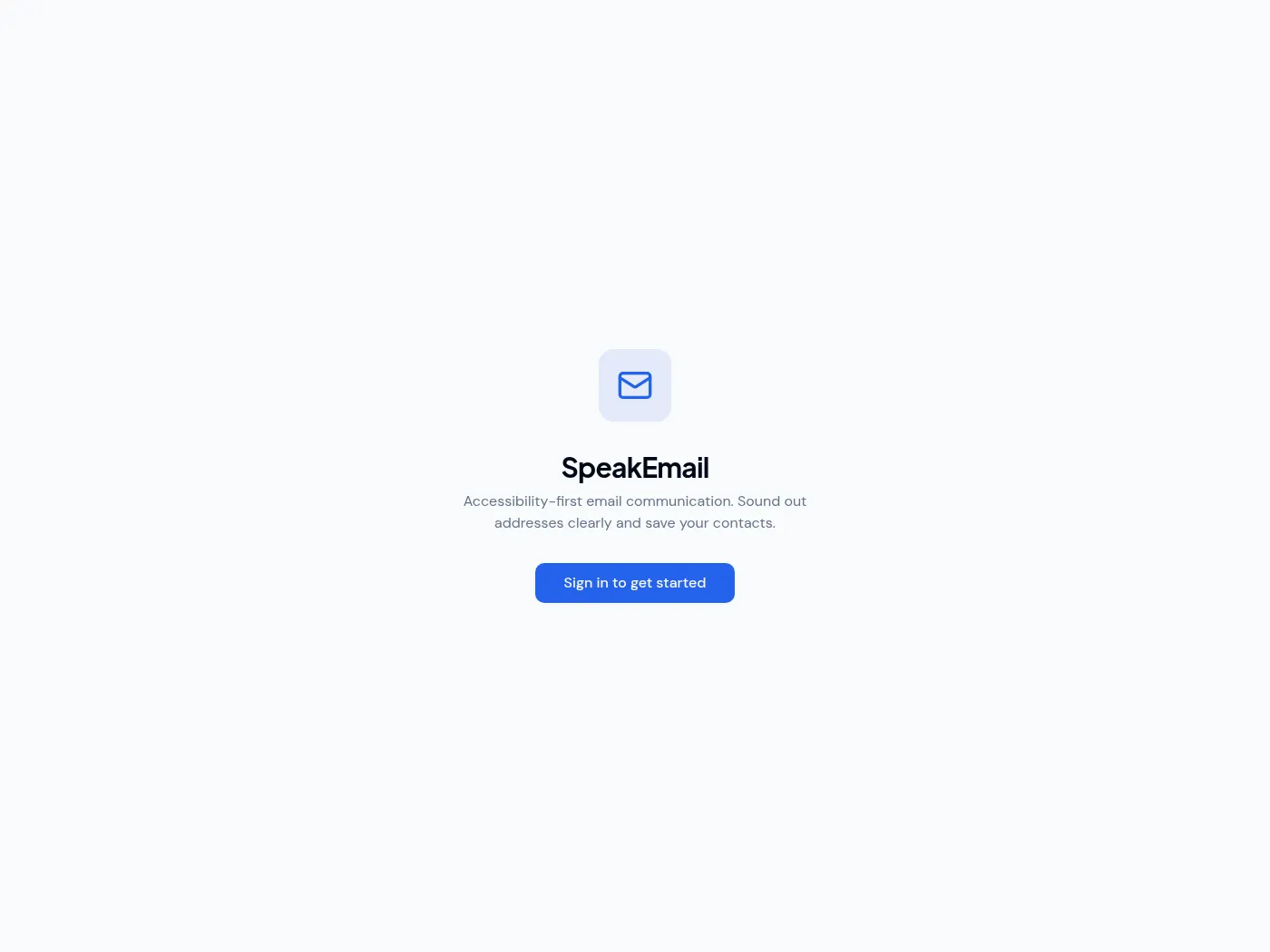 SpeakEmail Contacts App