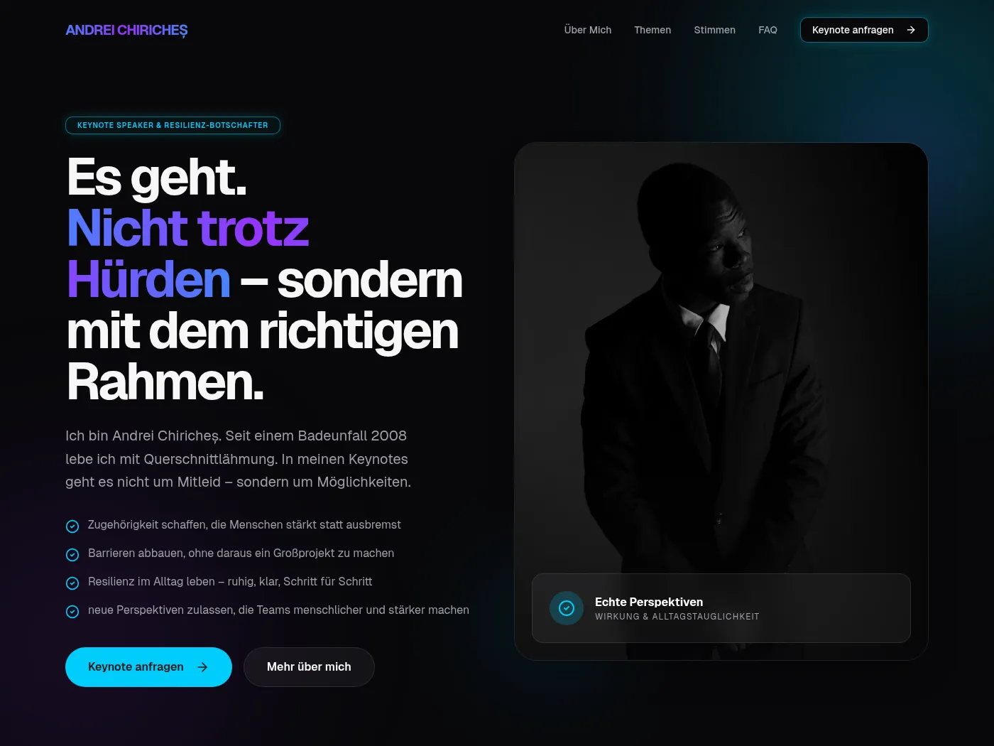 Futurist Speaker Landing