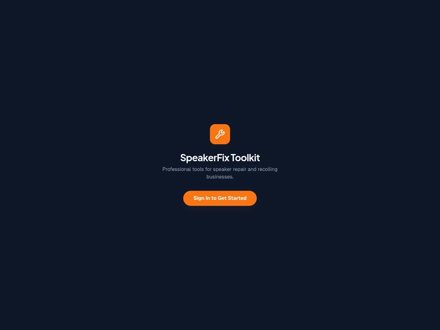 Speaker Repair Toolkit