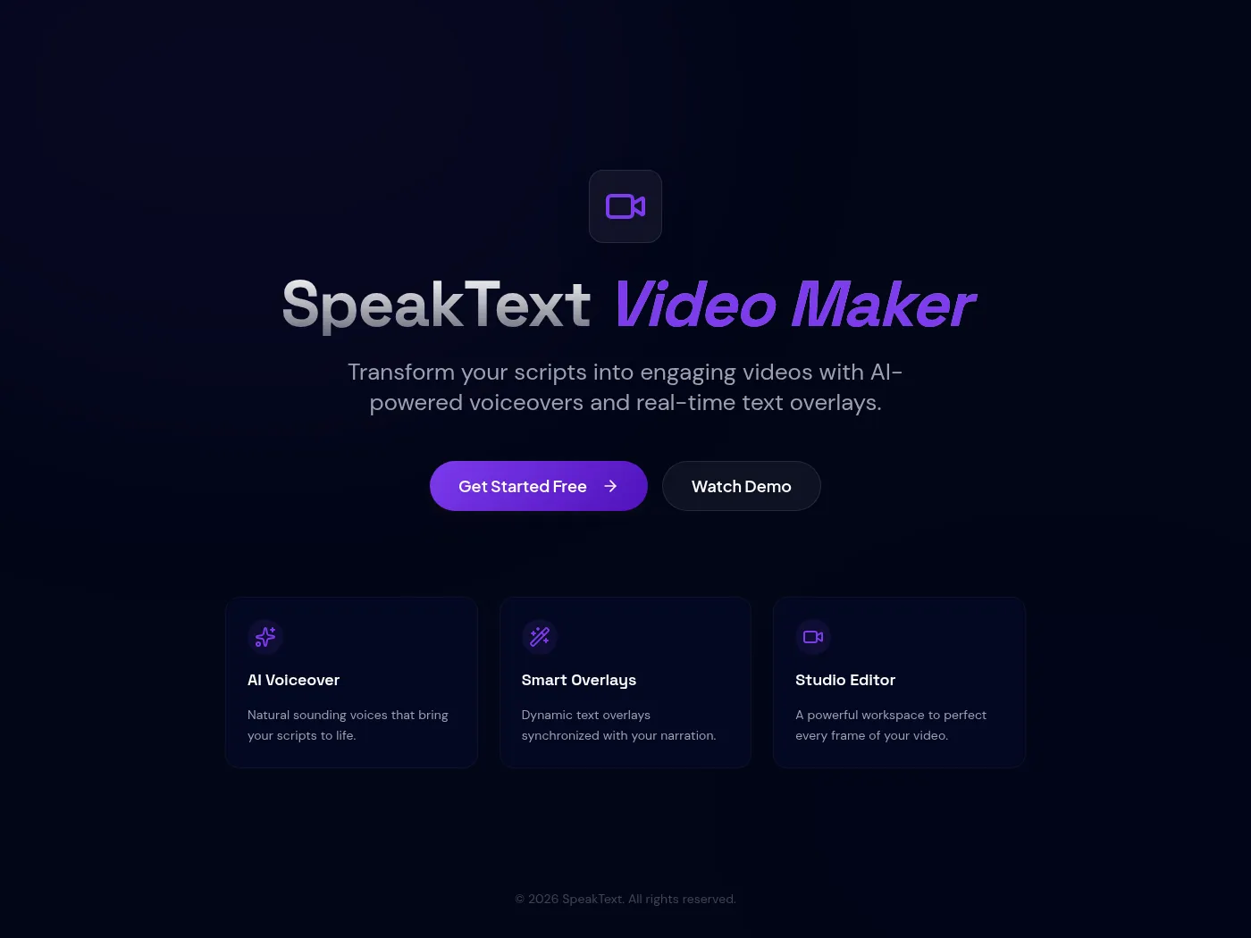 SpeakText Video Maker