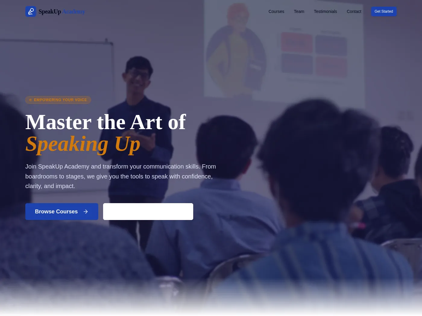 SpeakUp Academy Website