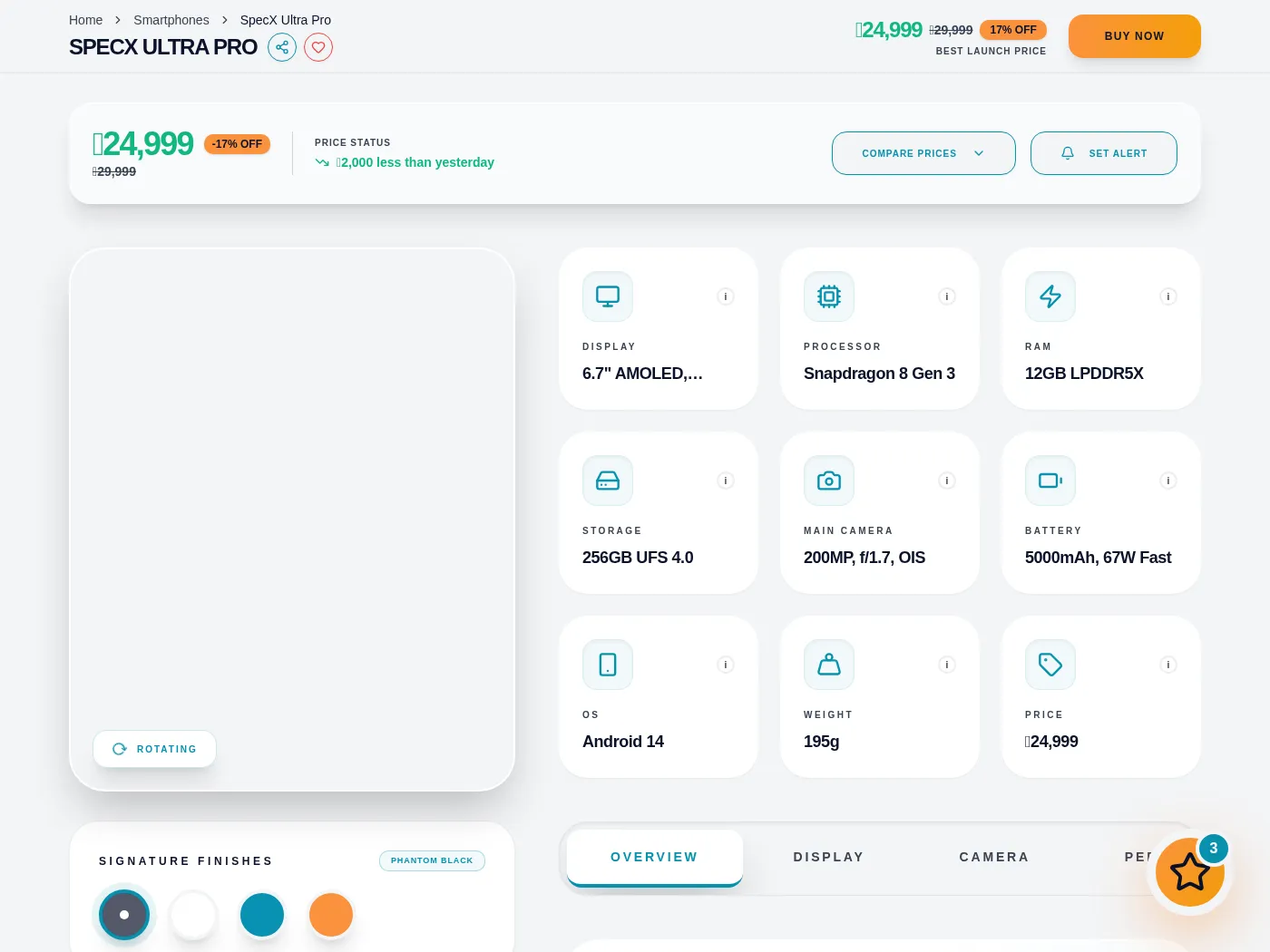 Spec360 Pro Product Page