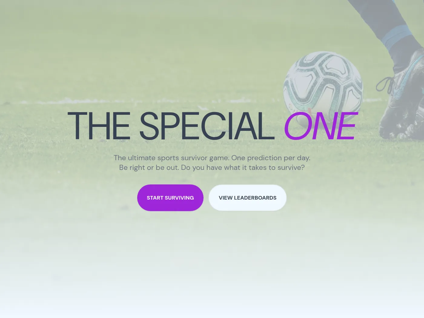 Special One Survivor