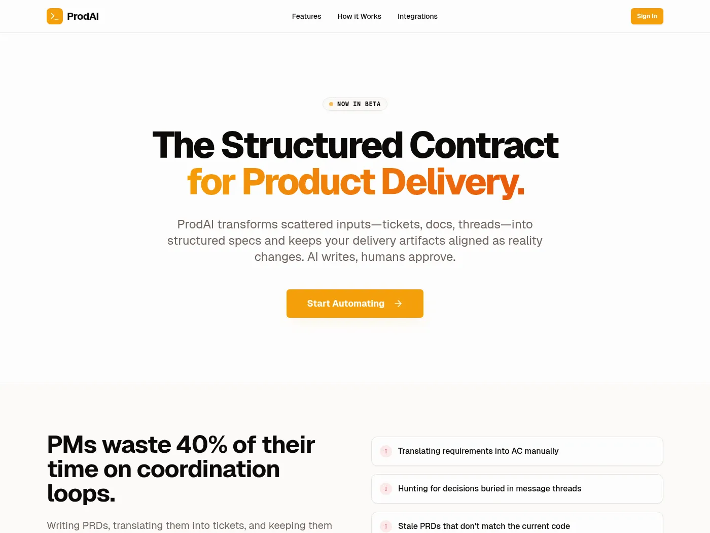 ProdAI Workflow Automation